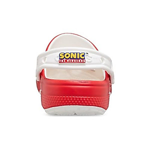 Crocs Sonic The Hedgehog Classic Clogs, Kids and Toddler Shoes, Red, 5 US Unisex Big