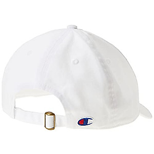 Champion unisex adult Ameritage Dad Adjustable Cap Headband, Medium White, One Size US