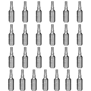HPHOPE T15 Screwdriver Bit Set, Torx Bits T15, 1/4" Hexagon Bit (Length: 1", 25 Pack)