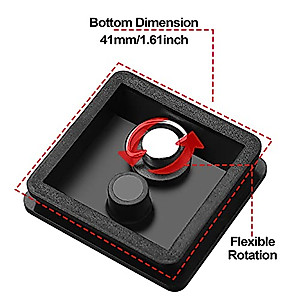 2 Pieces 41 mm QR Release Plate Camera Tripod Ball Head Quick Release Plate Replacement Compatible with Ambico V-0552 V-0554, Sunpak 7500 Pro 7500tm 7575, Kalimar Pro-tech V-40