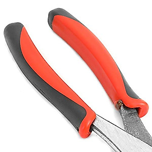 DNA Motoring TOOLS-00069 8 inch Slip Joint Pliers - Durable Jaws Pliers w/Milled Teeth, Rubberized Non-Slip Handle