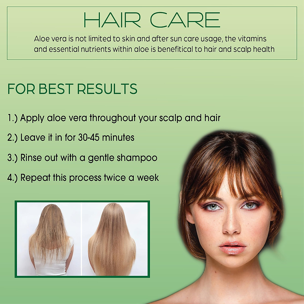 Amazing Aloe Vera Gel - Freshly Cut, 100% Pure Aloe, Premium Quality, Vegan, Unscented - Natural Sunburn Relief, After Shave, Skin, Face & Hair Care 8oz