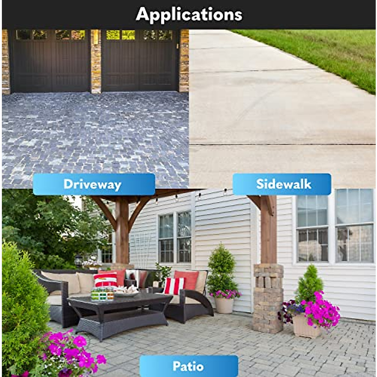 EDOU DIRECT Pressure Washer Surface Cleaner 18" with wheels | Stainless Steel | HEAVY DUTY | 4,000 PSI Max Working Pressure | Includes: 2 Pressure Washer Extension Wand Attachments