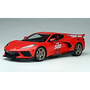 Real Art Replicas 2020 Chevy Corvette Stingray 104th Indy 500", Red 1/18 Diecast Car