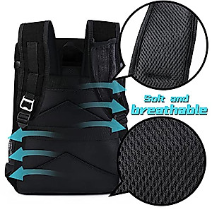 BAGLHER Cooler Backpack 30 Cans Lightweight Insulated Backpack Cooler Leak-Proof,Lightweight Backpack with Cooler for Lunch Picnic Hiking Camping Beach Park Day Trips. Black