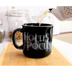 Disney Hocus Pocus Sanderson Museum Ceramic Camper Mug | BPA-Free Travel Coffee Cup For Espresso, Caffeine, Cocoa, Beverages | Home & Kitchen Essentials | Holds 20 Ounces
