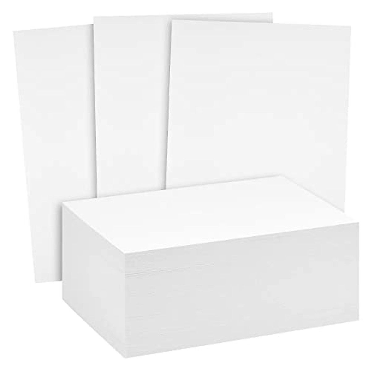 Reskid White Cardstock Thick Paper - 2 x 3.5" Blank Heavy Weight 110 lb Cover Card Stock - 100 Pack (2x3.5, inches)