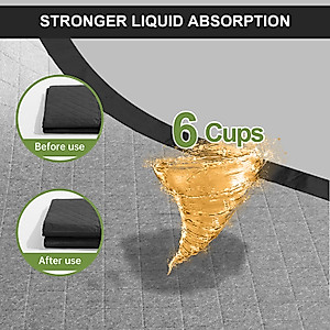 Charcoal Puppy Pads Rugular 22x22 Inches Small Dog Pee Pads Odor-Control & Leak-Proof Disposable Pet Training Black Full Edge-Wrapping Thicken Potty Pad for Dogs, Cats, Rabbits (50 Pieces)