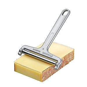 Westmark Germany Heavy Duty Stainless Steel Wire Cheese Slicer Angle Adjustable (Grey),7" x 3.9" x 0.2" -