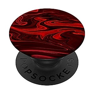 Stylish Swirls | Red PopSockets PopGrip: Swappable Grip for Phones & Tablets
