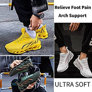 Xicioc Softsfeel Women's Relieve Foot Pain Perfect Walking Shoes,Softsfeel Men's Relieve Foot Pain Perfect Walking Shoes Wide Width Shoes,Orthopedic Sneakers for Women (Blue,8.5)