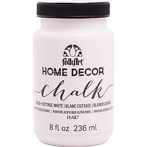 FolkArt Home Decor Chalk Furniture & Craft Paint in Assorted Colors, 8 ounce, Cottage White