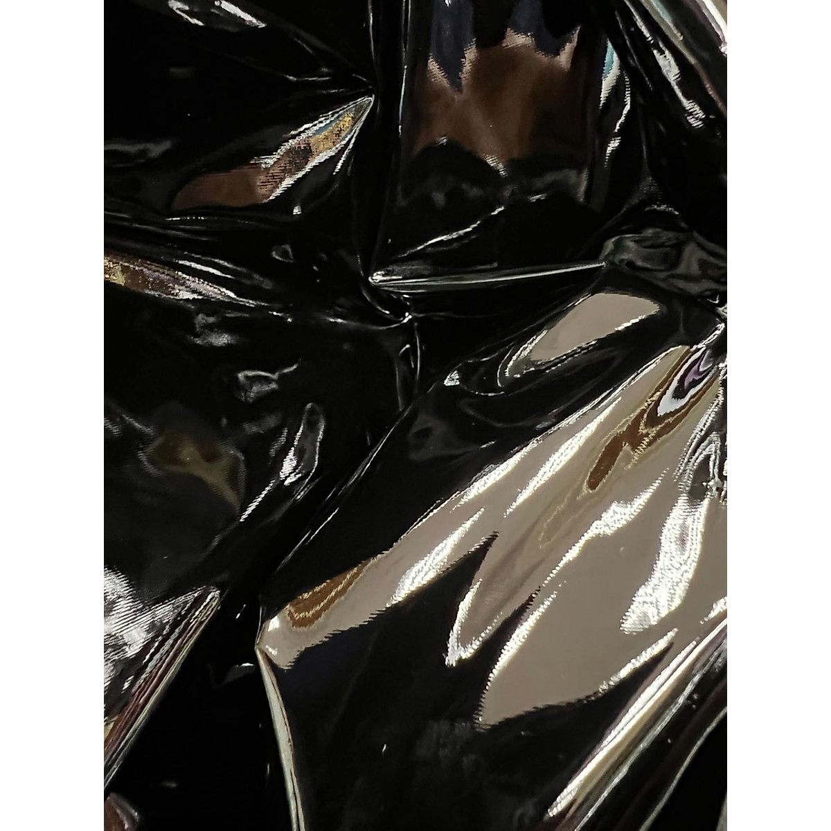 Shiny Black 4-Way Stretch Vinyl Latex Fabric by The Yard, 60" Wide, DIY, Crafts, Club Wear, Costumes, Cosplay