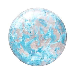 CIYODO Inflatable Toy Out Door Toys Clear Beach Balls Swimming Pool Water Beach Toys Outside Toys Outdoor Playset Ball Toy Round Transparent Ball Indoor Ball Pool Party Blue