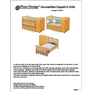 Convertible Captain's Crib, Changing Drasser Plans
