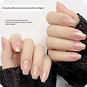 6 Color Chrome Nail Art Powder Sparkling Mermaid Aurora Nail Glitter Allstarry Nail Powder for Acrylic Nails Shiny Pigment Holographic Mirror Effect Pigment Chrome Nail Art Supplies