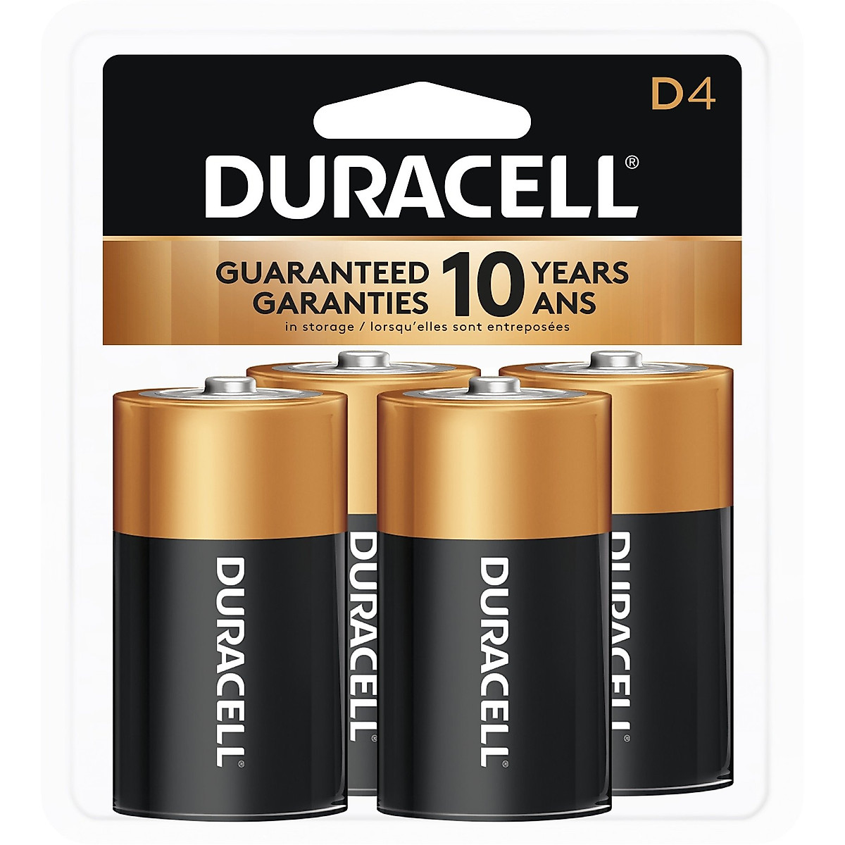 Procter & Gamble DURMN1300R4Z Duracell Alkaline General Purpose Battery, D-CTx4
