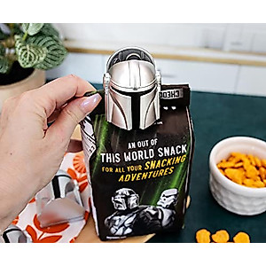 Star Wars: The Mandalorian Helmet Heavy Duty Chip Clips, Set of 4 | Plastic Bag Clamps For Snacks and Food Storage With Air Tight Seal Grip | Useful Home & Kitchen Decoration Essentials