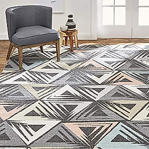 Home Dynamix Area Rug, 5 ft 2 in x 7 ft 2 in, Gray/Ivory