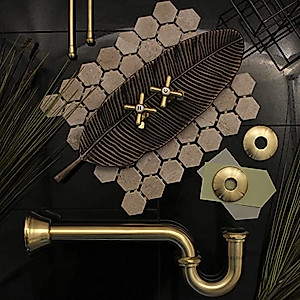 Kingston Brass KPK107P Trimscape Plumbing Supply Kit Combo, Brushed Brass