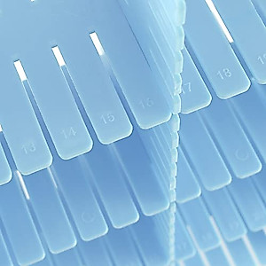 JOIKIT 60 PCS Blue Plastic DIY Grid Drawer Dividers, Plastic Desk Drawer Separators, Adjustable Drawer Divider Organizer, Household Storage Makeup Socks Underwear Organizer