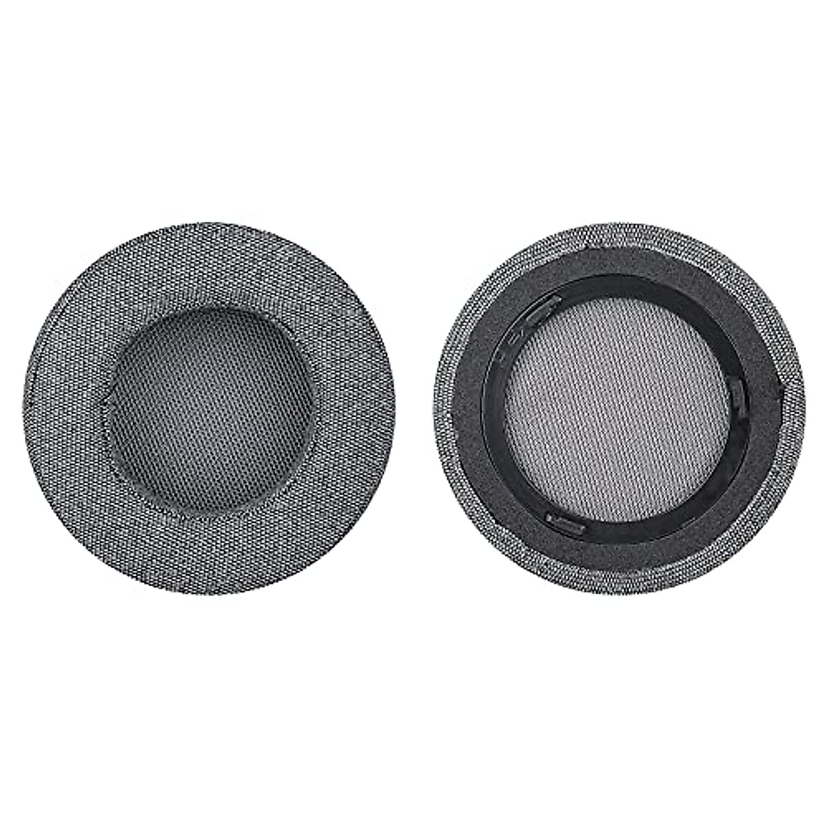 Geekria Comfort Linen Replacement Ear Pads for Corsair Virtuoso RGB, Virtuoso RGB Wireless SE, Virtuoso RGB Wireless XT Headphones Ear Cushions, Headset Earpads, Ear Cups Repair Parts (Grey)