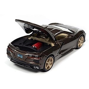2020 Chevrolet Corvette Zeus Bronze Metallic Sports Cars Limited Edition 1/64 Diecast Model Car by Auto World