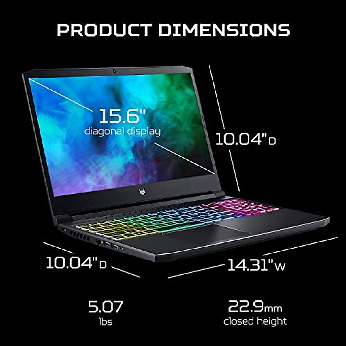 acer Newest Flagship Predator Helios Gaming Laptop: 15.6" FHD 144Hz 3ms IPS Display, Intel Gaming 8-Core i7-11800H, 32GB RAM, 512GB SSD, 6GB Gefore RTX 3060, Killer WiFi 6, RGB Keyboard, Win10H, TF