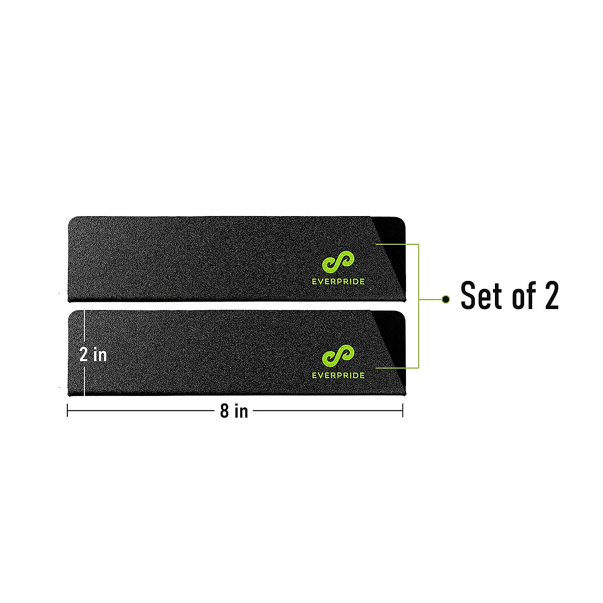 EVERPRIDE 8 Inch Chef Knife Sheath Set (2-Piece Set) Universal Blade Edge Cover Guards for Chef and Kitchen Knives – Durable, BPA-Free, Felt Lined, Sturdy ABS Plastic – Knives Not Included