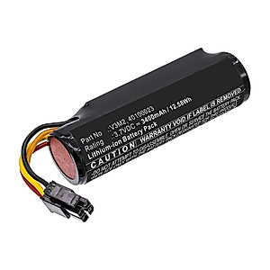 Synergy Digital Credit Card Reader Battery, Compatible with Castles V3M2 Credit Card Reader Battery (Li-ion, 3.7V, 3400mAh)