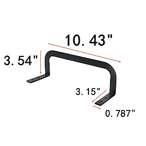 Tsnamay 10.43"/265mm Mattress Retainer Bar for Adjustable Beds,L Mattress Stabilizer Holder Mattress Retainer Bar,Metal Flat With Screw Fixing