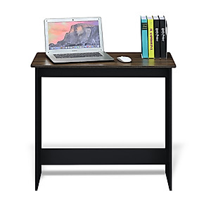 FURINNO Simplistic Study Table, Columbia Walnut