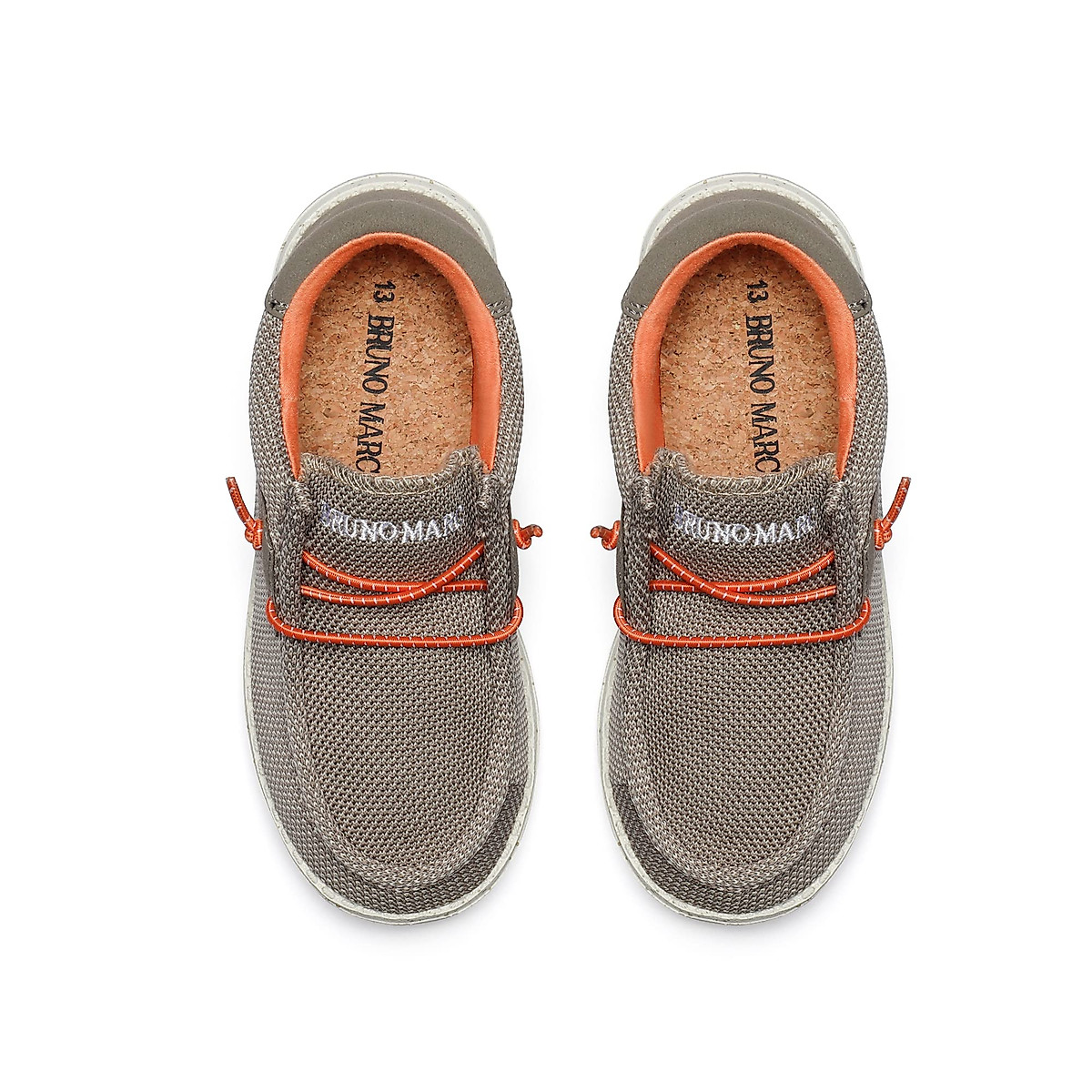 Bruno Marc Boys Slip-On Casual Comfortable Lightweight Loafer Shoes, Khaki - 12 Little Kid (SBLS2213K)