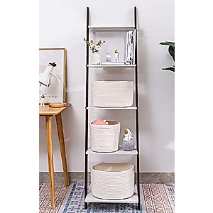 CubesLand Cube Shelf Closet Storage Baskets Bins Set 3,Woven Basket for Organizing/Storage,Long-lasting &Skin-friendly Toy Storage Basket Bin,Stylish Room Decor Basket,Off White Cotton Rope Basket