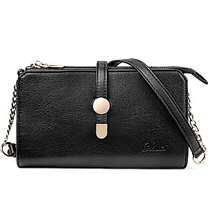 CLUCI Small Crossbody Bag for Women Clutch Handbag,PU Leather Shoulder Purse with Adjustable Strap