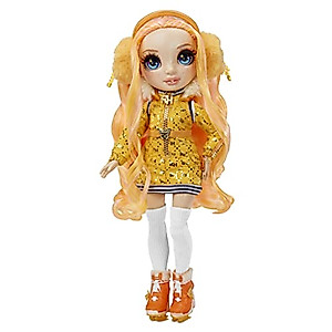 Rainbow High Winter Break Poppy Rowan – Orange Fashion Doll and Playset with 2 Designer Outfits, Pair of Skis and Accessories, Kids and Collectors, Toy Gift Ages 6 7 8+ to 12