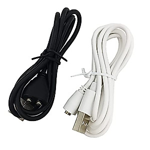 PDEEY 6mm Magnetic Charger Replacement for Lovense Max 2 Womanizer Personal Massager, USB Charging Cable 2-Pack