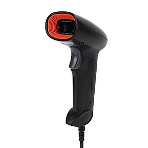 GULEEK Lase r 1D Wired Barcode Gun Barcode red Light scanning Gun Strong decoding Ability Comfortable and Durabl e