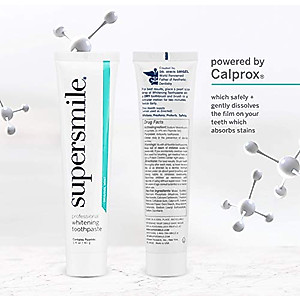 Supersmile Teeth Whitening Set - 6 Minutes to a Whiter Smile - Toothpaste, Accelerator, Toothbrush, Activating Rods, and Pre-Rinse - Up to 6 Shades Whiter Teeth - No Sensitivity (Original Mint)