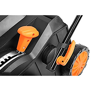 WEN DT1516 16-Inch 15-Amp 2-in-1 Electric Dethatcher and Scarifier with Collection Bag, Black