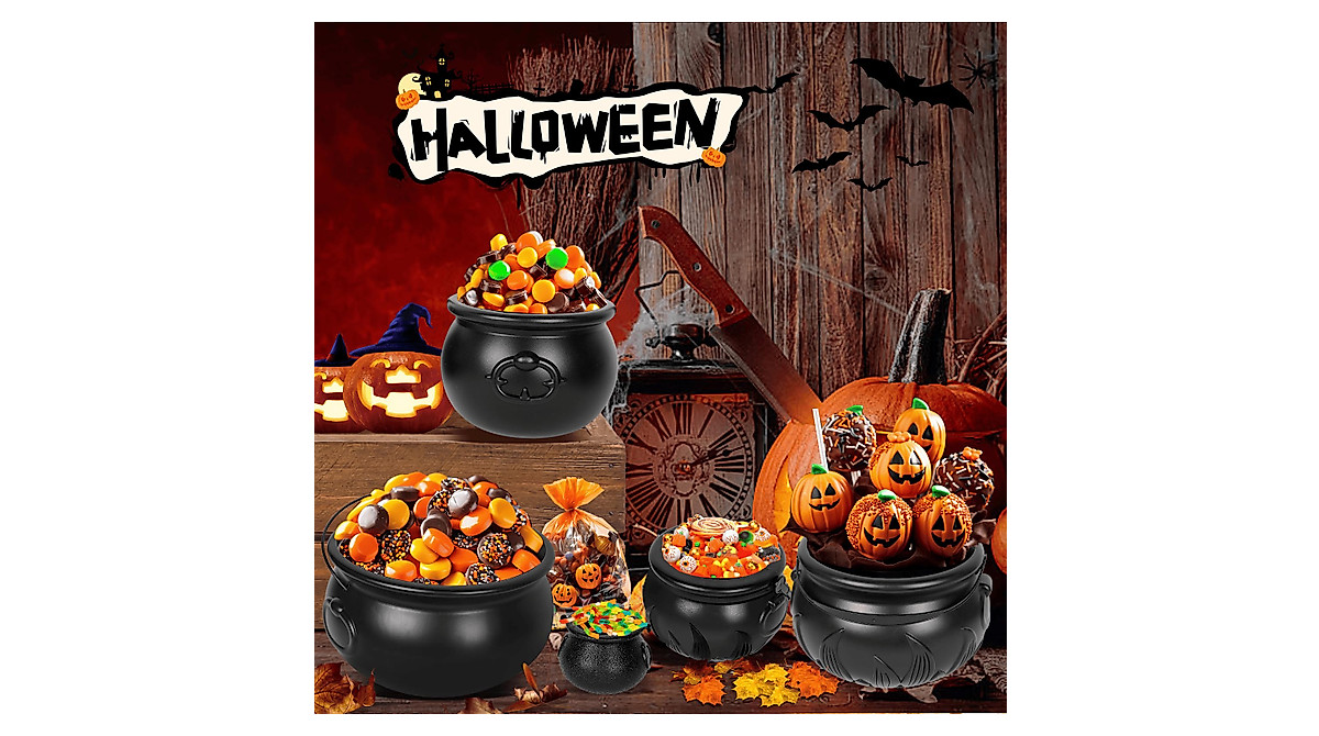 Halloween Witch Cauldron Set | 5 Sizes Party Candy Buckets