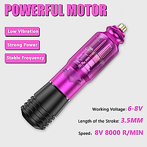 Wormhole Rotary Tattoo Machine Kit - 40 Cartridges, 20 Inks, Power Supply - Complete Professional Tattoo Pen Set for Beginners and Artists