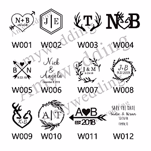 Custom Logo Wood Branding Iron, Leather Iron Stamp,Wood Iron/Wedding Gift,Handcrafted by Design (1"x1")