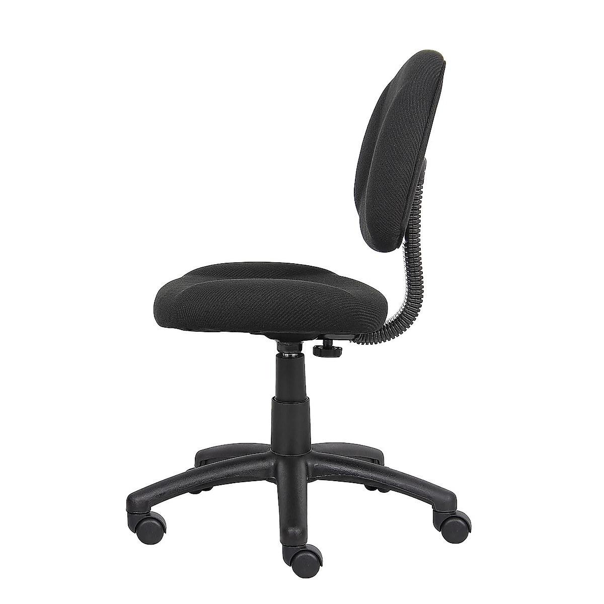 Boss Office Products Nylon Black Boss Office Deluxe Posture Chair, 25" W x 25" D x 35-40" H