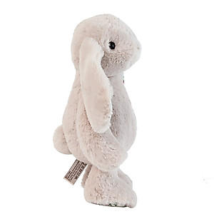 DILLY DUDU Blossom Bunny Rabbit Stuffed Animal Plush Toy Best Gifts 10-Inch（Beige）