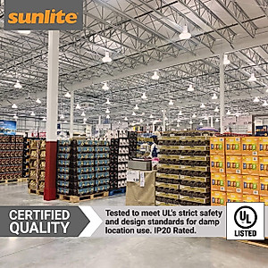 Sunlite 82109 LED A23 Light Bulb, 26 Watts (300w Equivalent), High Output, 4000 Lumens, Medium E26 Base, 120-227 Multi-Volt, Non-Dimmable, UL Listed, 4000K Cool White