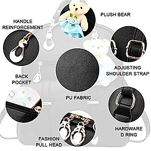 Vegan Leather Purse Backpack Mini Women Fashion Quilted Small Size Shoulder Bag