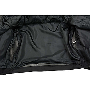 EVENT LEATHER EL5411 Men's Black Classic Side Lace Motorcycle Leather Jacket – Motorcycle Riding Jackets - X-Large