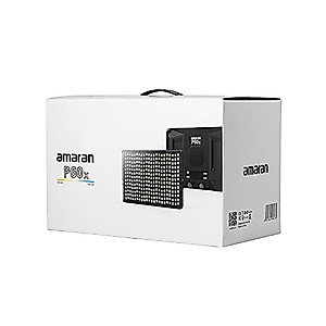 Aputure Amaran P60X Led Video Light Bi-Color 60W Video Panel Light Support Sidus Link APP, OLED Screen, Dual Power Supply Methods