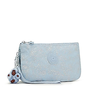Kipling Women's Creativity Extra Large Wristlet, Versatile Cosmetics Kit, Lightweight Nylon Travel Organizer Wallet, Glistening Floral